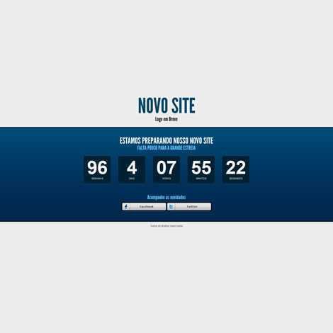 Site em Construção - Loja Templates - Eleva Brasil