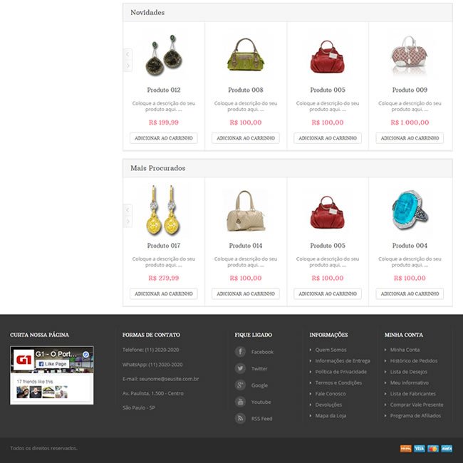 Criar Loja Virtual Template Opencart Português 197